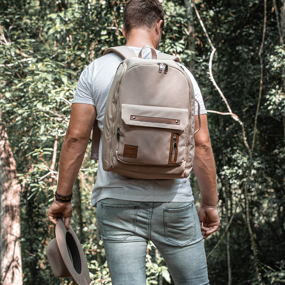 Arlington Backpack - Beige | Hector Kilgore